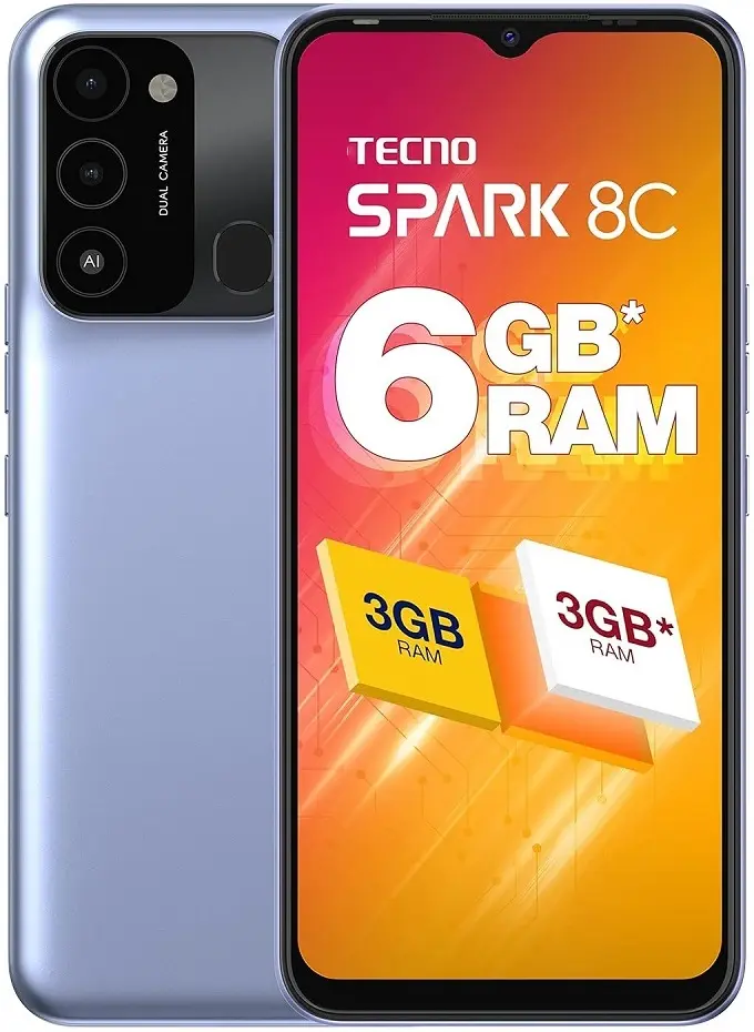 Tecno Spark 8C (4GB/128GB) Images Gallery, Phone Color, 360 View | MobileMaya