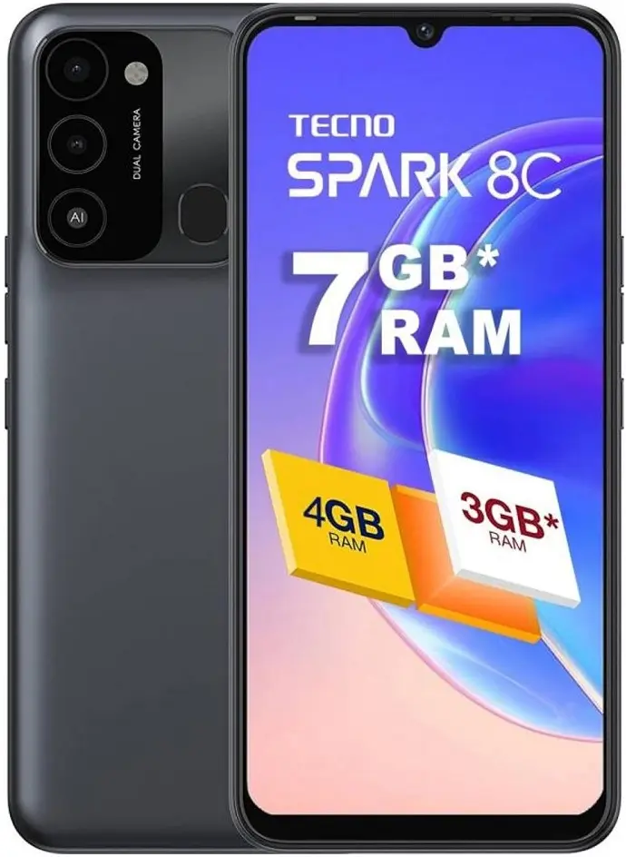 Tecno Spark 8C (4GB/128GB) Images Gallery, Phone Color, 360 View | MobileMaya